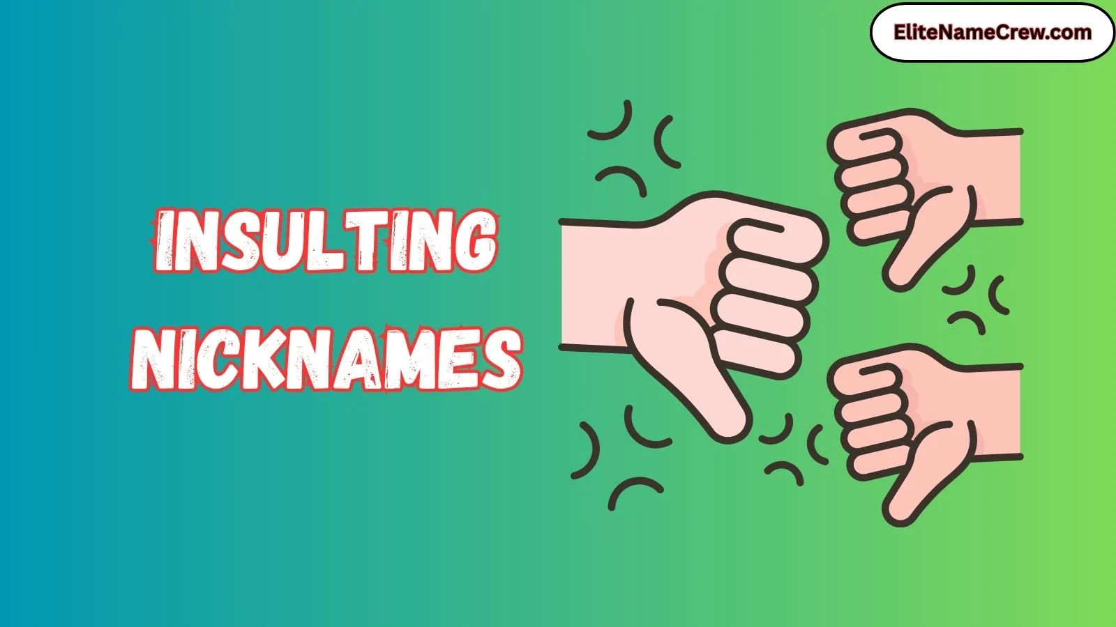 501+ Creative Insulting Nicknames (Funny & Playful Ideas 2025-2026)