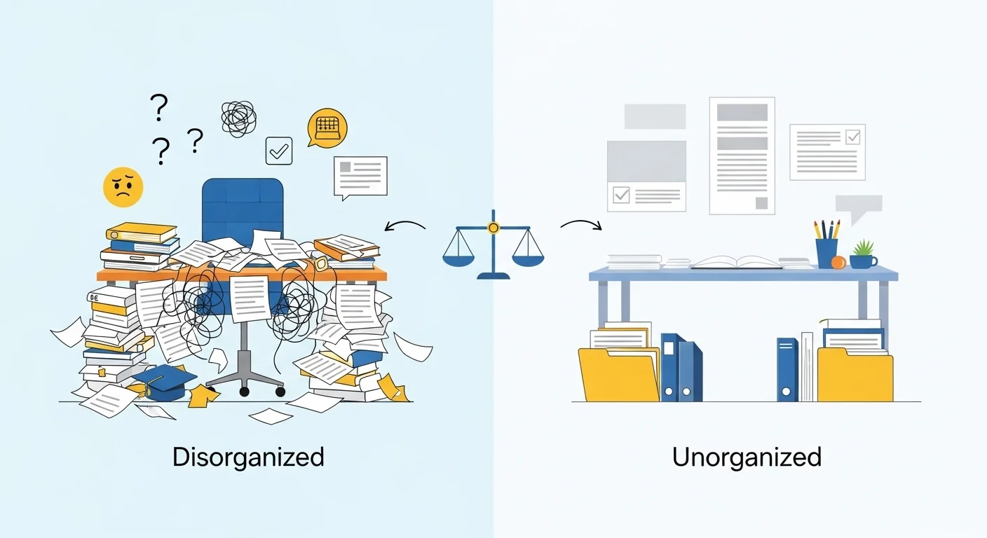 Disorganized vs Unorganized (2026): The Simple Guide That Finally ...
